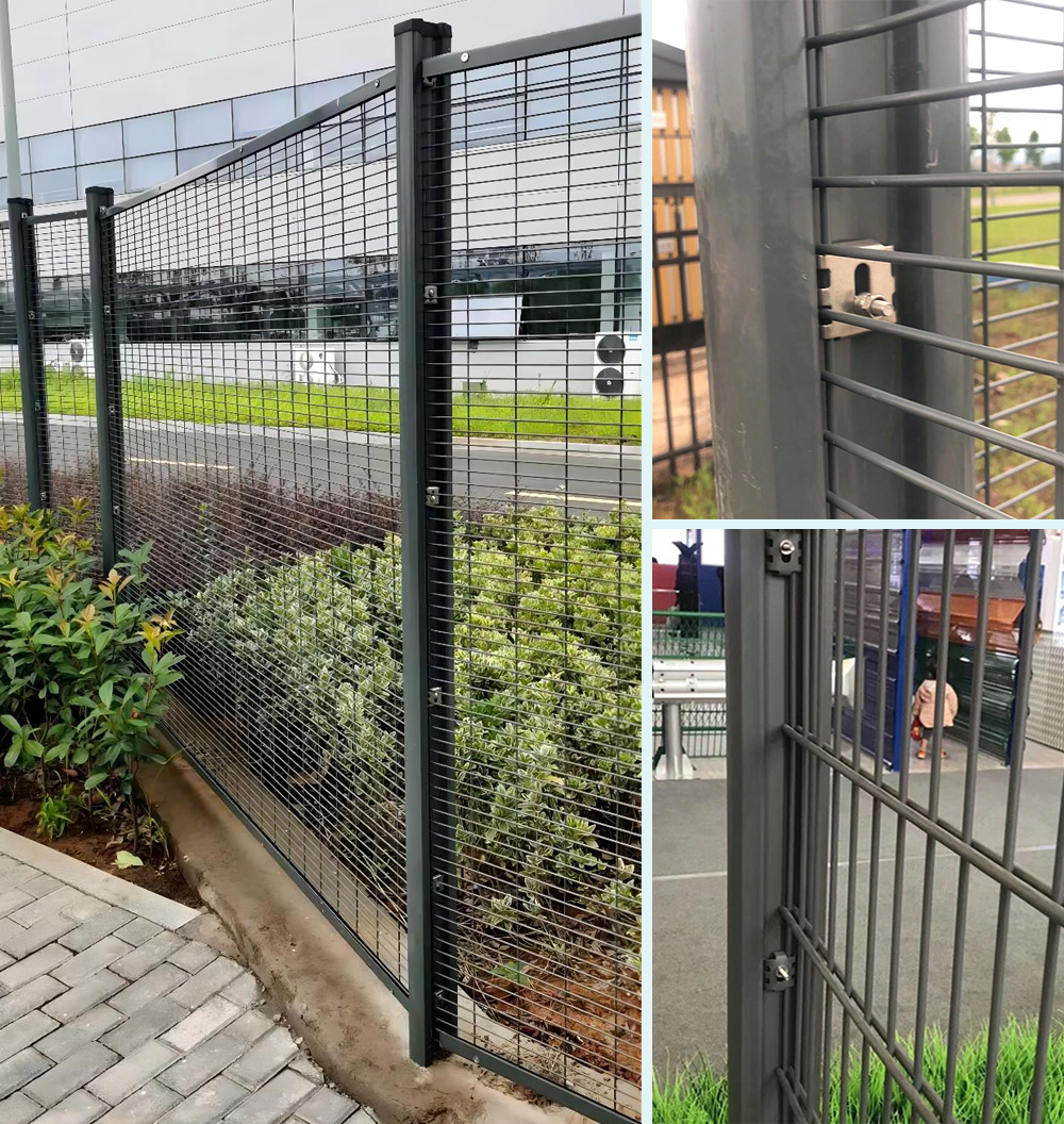 Steel H Post Fence, 3D panel fence,V mesh fence,curved mesh fence, H ...