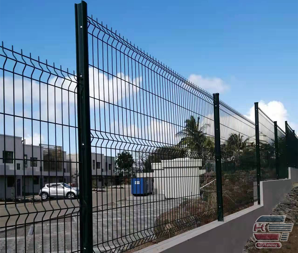 Steel H Post Fence, 3D panel fence,V mesh fence,curved mesh fence, H ...